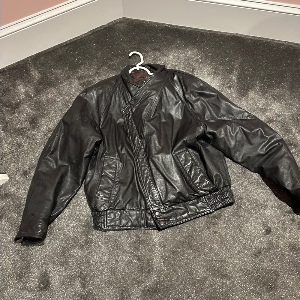 Iou Amazing Vintage 80s Men's Leather Jacket - Gem